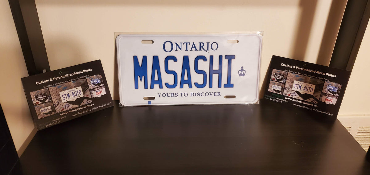 MASASHI : Custom Car Ontario For Off Road License Plate Souvenir Perso ...