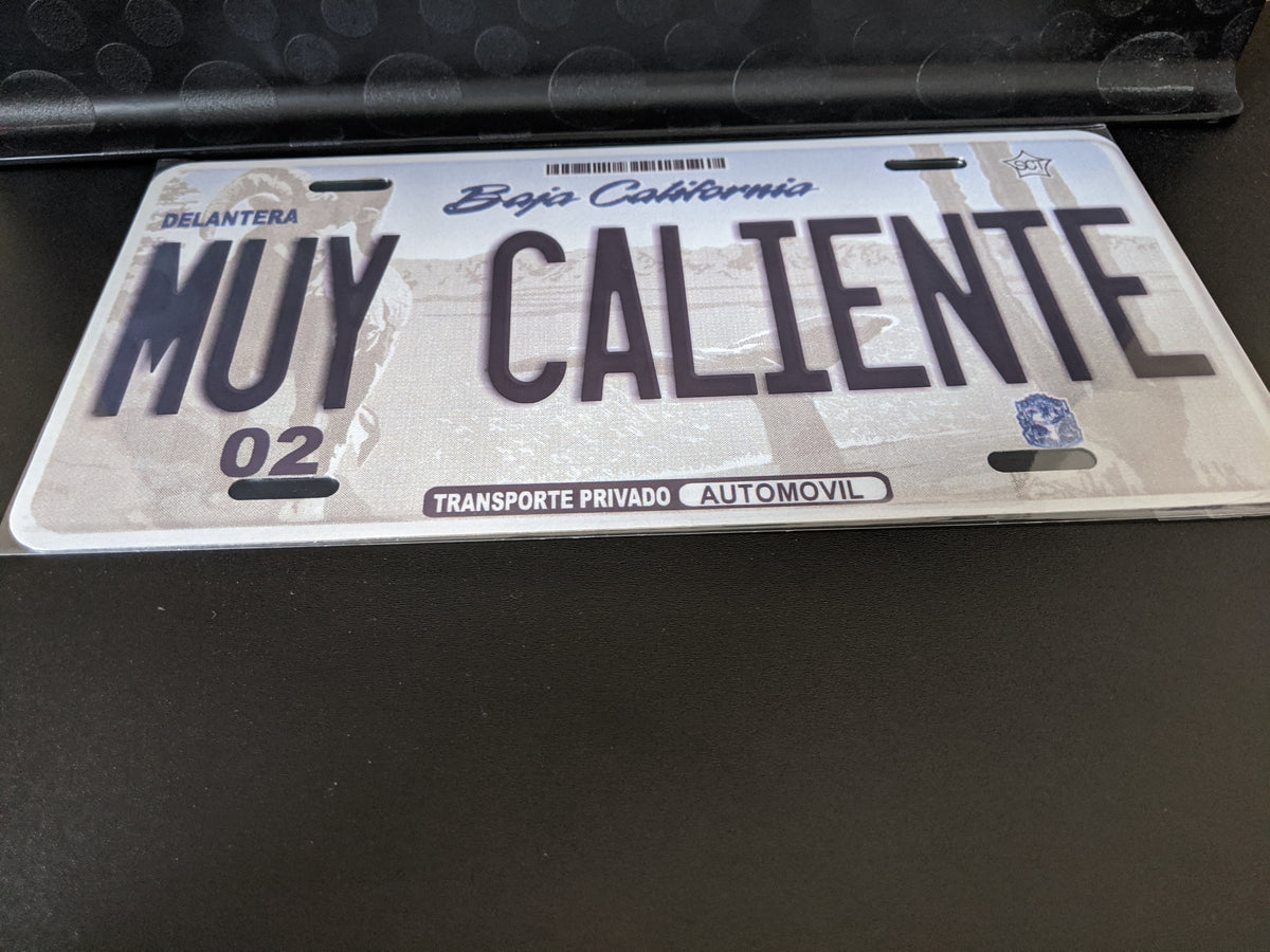 Shop Custom License Plate Baja California MUY CALIENTE – Nene Solutions